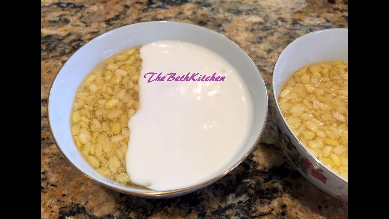 Chè Táo Xoạn - Sweet Mung Bean Pudding With Coconut Sauce. - YouTube