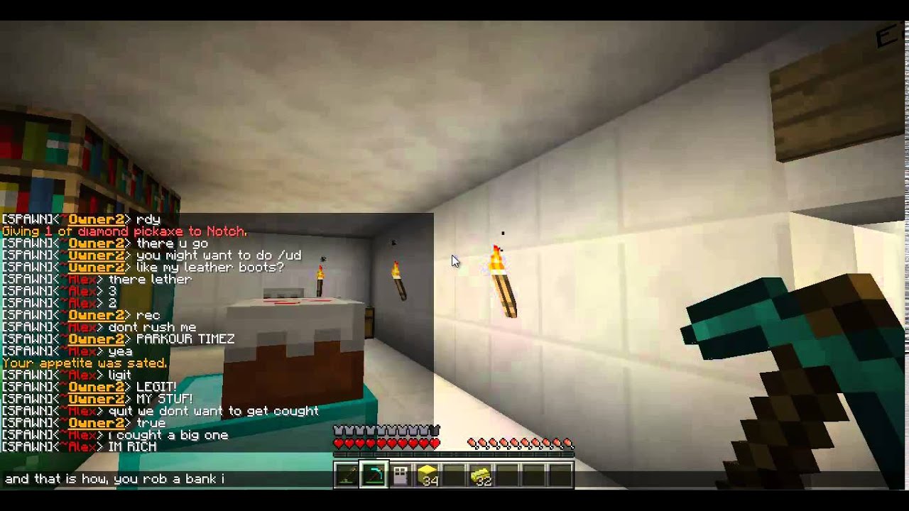 How to rob a bank in Minecraft - YouTube