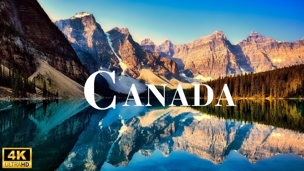 FLYING OVER CANADA (4K UHD) - Peaceful Relaxing Music With Spectacular ...