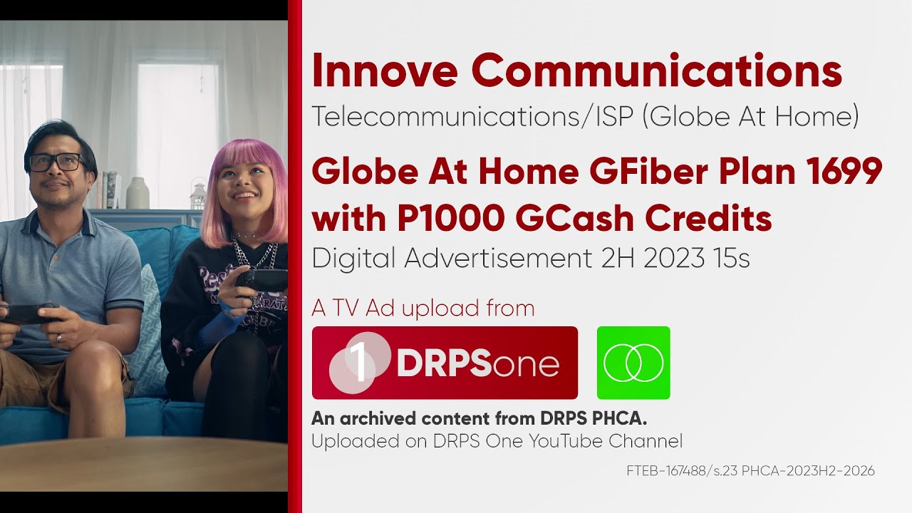 Globe GFiber Plan 1699 with P1000 GCash Credit Promo Digital Ad 2H 2023 ...