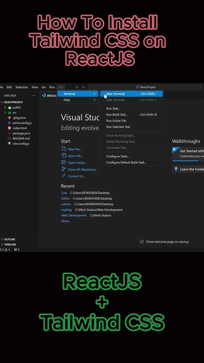 How To Install Tailwind Css On Reactjs Frontend Tailwindcss Reactjs Webdesign Html Js Css