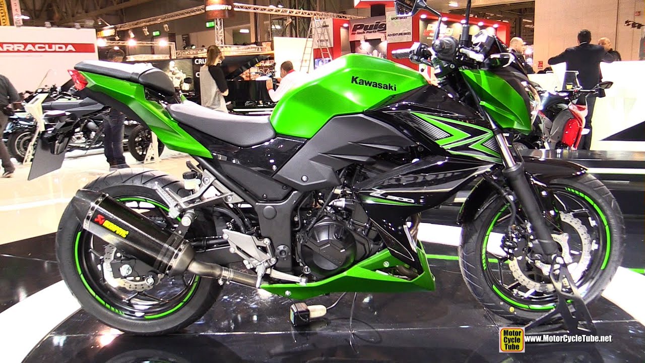 2015 Kawasaki Z300 - Walkaround - 2014 EICMA Milan Motorcycle ...