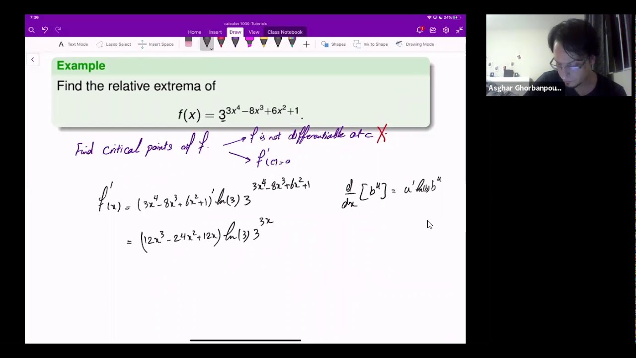Labtube-(Calculus)-Test 2 Review-First Derivative Test II - YouTube