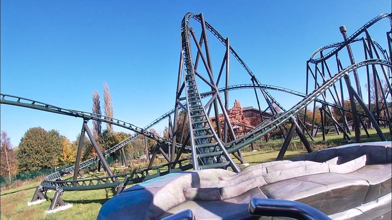 KONDAA (POV) Onride - Front Seat - Walibi Belgium - Intamin Mega ...