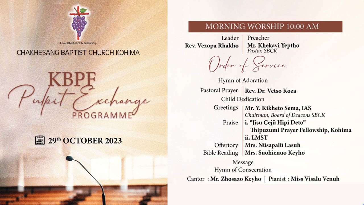 KBPF Pulpit Exchange Programme | October 29, 2023 - YouTube