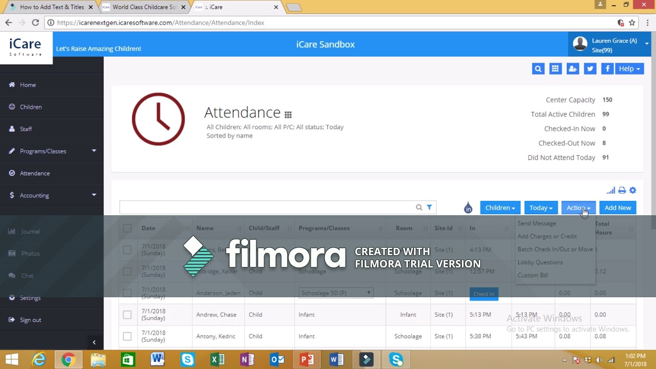 iCare Software Attendance Module - YouTube