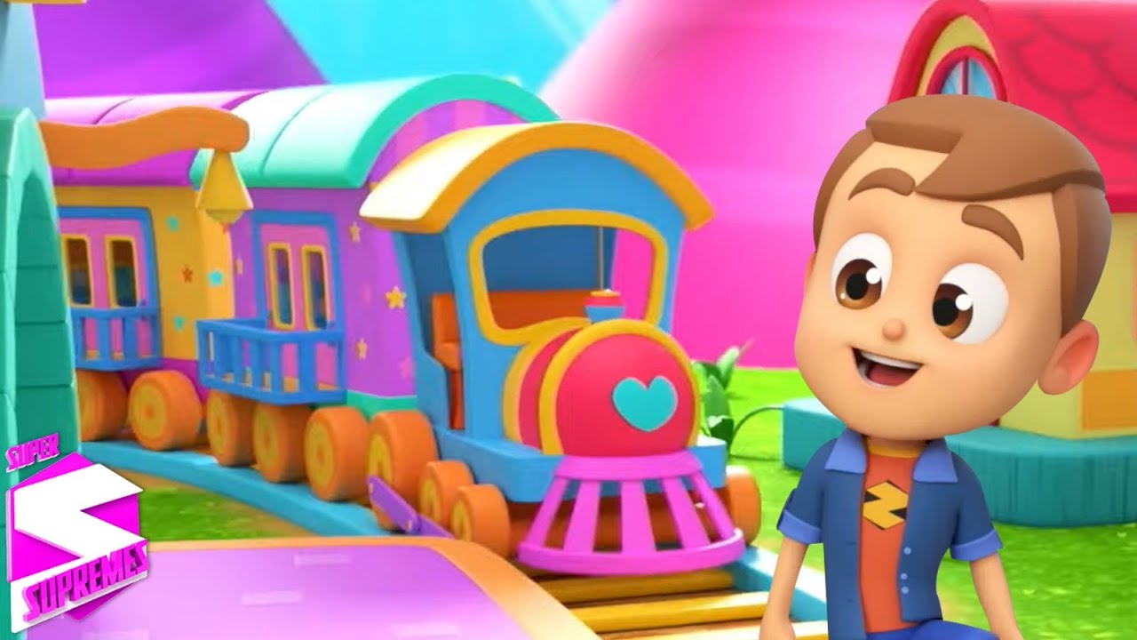 lagu mobil mainan kereta api dan banyak lagi Pantun kartun - YouTube