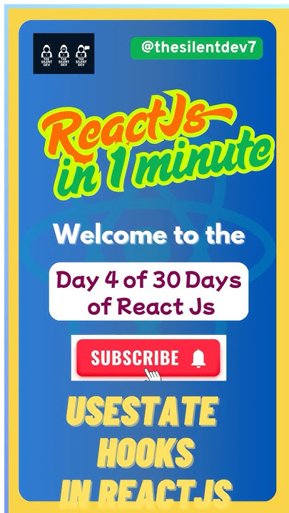 React Hooks Changed Everything ⚛️ | Day 4 | useState Explained in 1 Minute! #coding #reactjs # ...