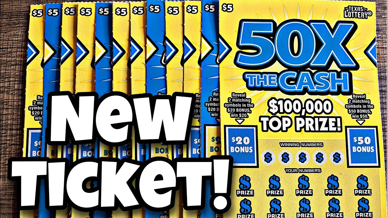 New Ticket! 🟨 50X The Cash 🔵 Texas Lottery - YouTube