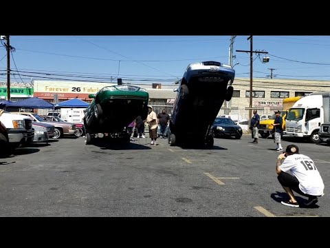 DTLA LOWRIDERS HITTING BACK BUMPER LOWRIDER HOPPING CONTEST | WHO ...