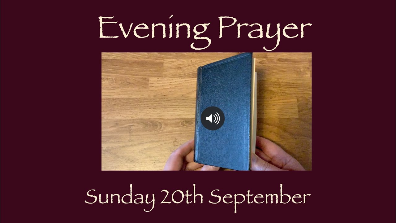 Evening Prayer Book of Common Prayer Church of England - YouTube