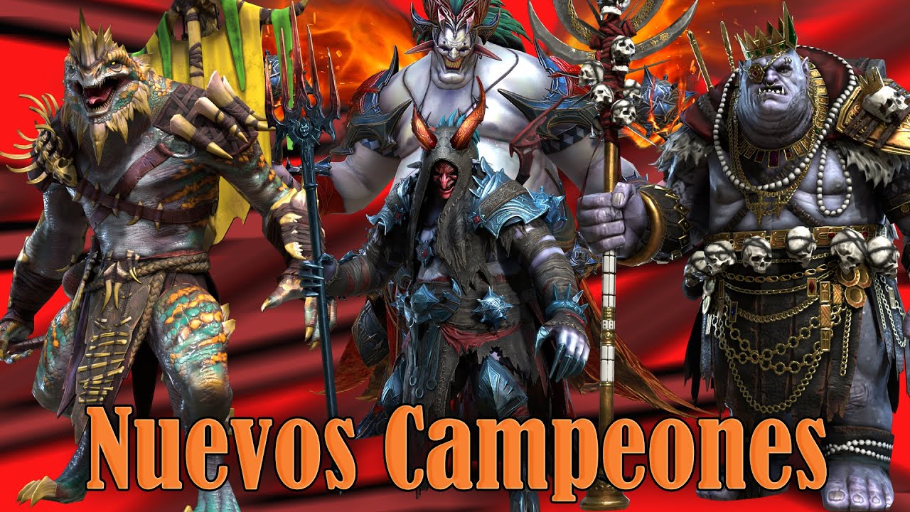 3 Nuevos Campeones, Mitico de Engendros y el Comandante de Lagartos ...