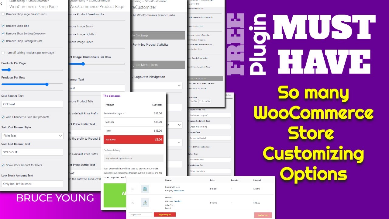 So many FREE WooCommerce Store Customizer options - shop, product ...