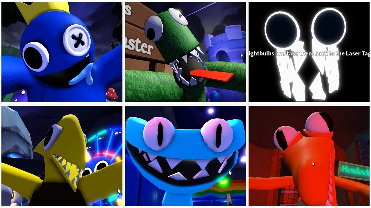 ALL Jumpscares From Rainbow Friends Chapter 2 (Roblox NO COMMENTARY ...