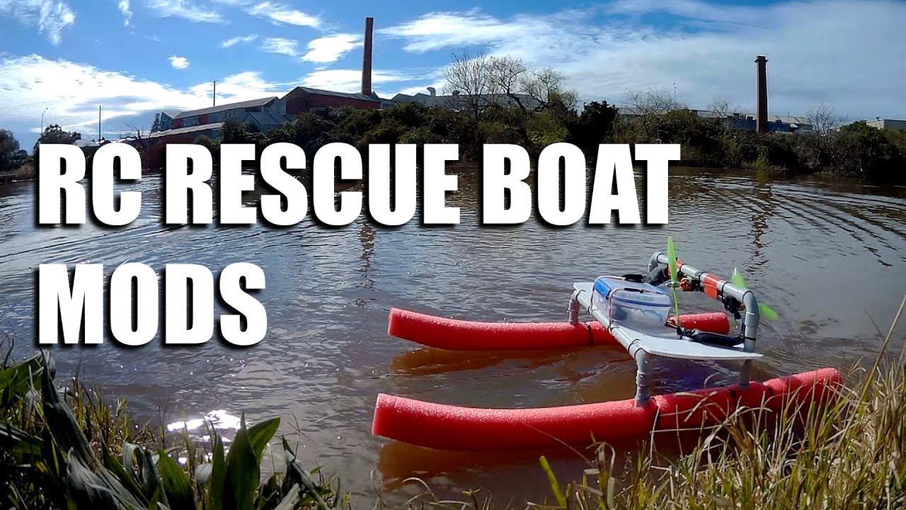 RC Seaplane Rescue boat mods - YouTube