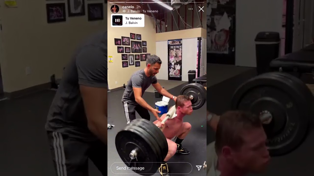 Canelo Alvarez lift a 170kg (375Ibs) weight which double his weight in ...