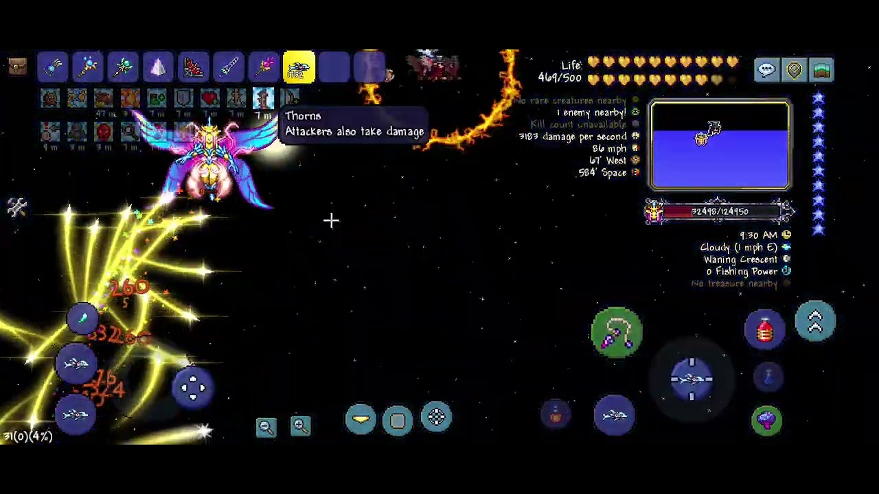 Terraria mobile daytime empress of light boss fight - YouTube