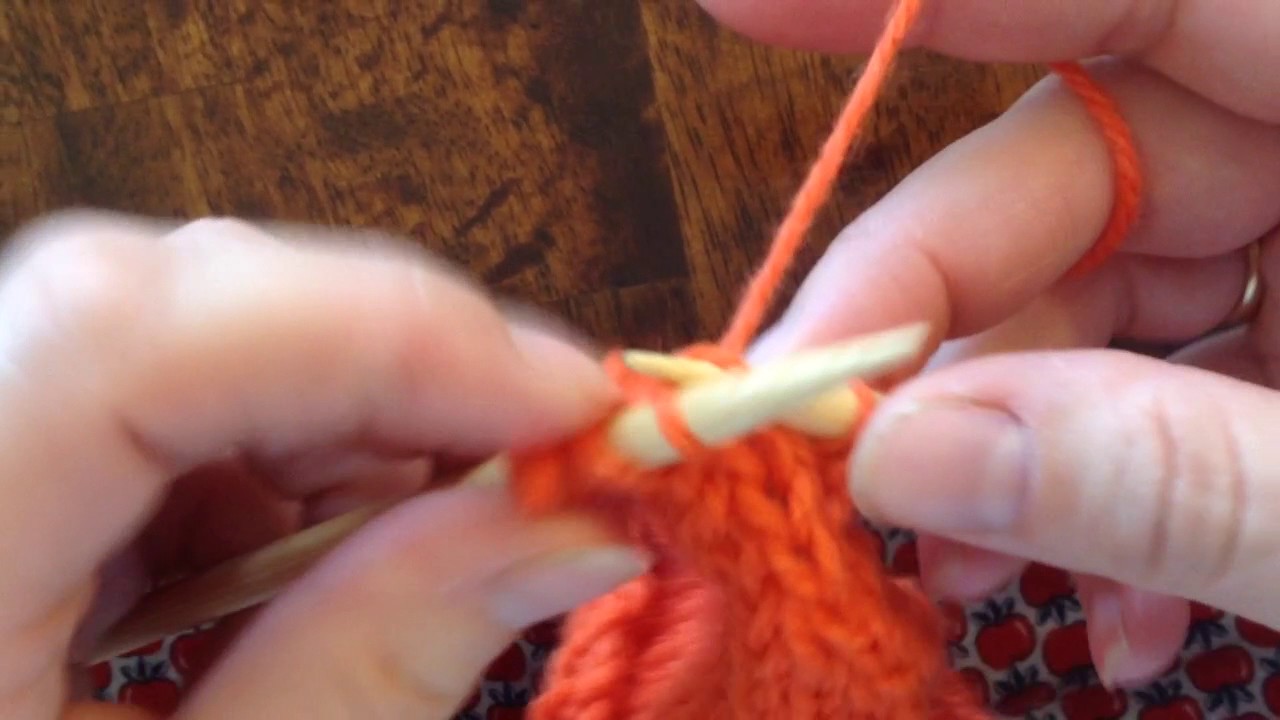 Left Handed Central Double Decrease - YouTube