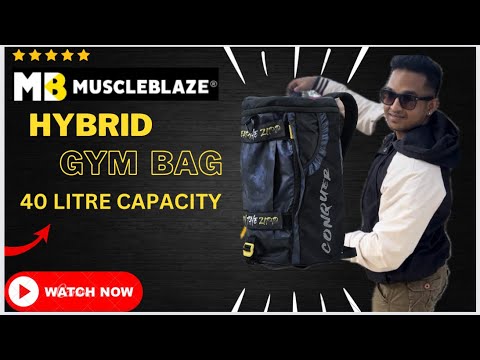 MuscleBlaze Hybrid Gym Bag || Unboxing & Review || 40 liters space # ...