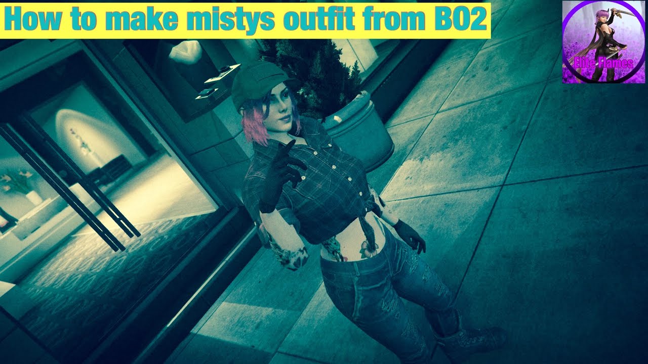 GTA online how to make BO2 misty outfit - YouTube