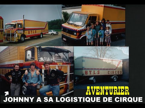 Johnny Byls on tour Magic Circus 1994  Convoi Byls Circus Zelzate   ,démontage chapiteau   NO 1