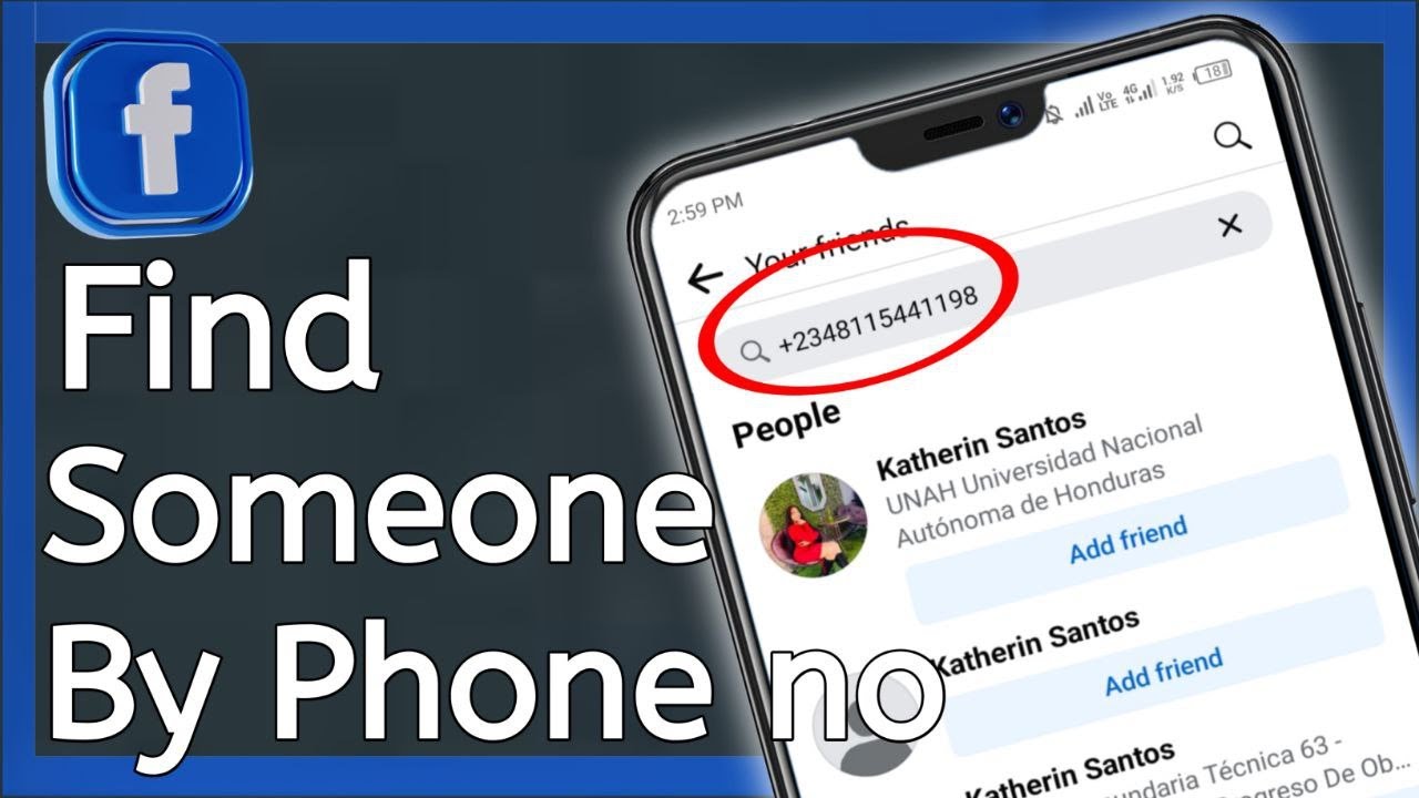 How to Find Friends on Facebook Using Their Phone Number | Search ...