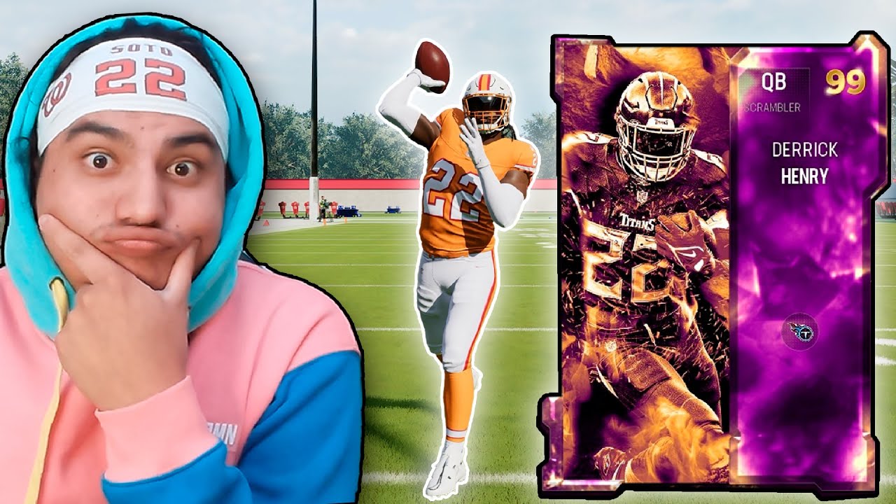 DERRICK HENRY QB CARD IS FUN TO USE BUT IS HE QB1??? - YouTube