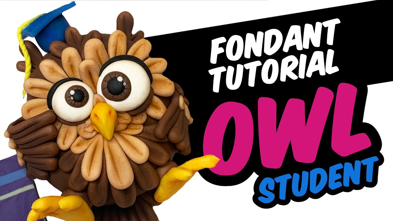 Fondant tutorial | OWL | cake topper - YouTube