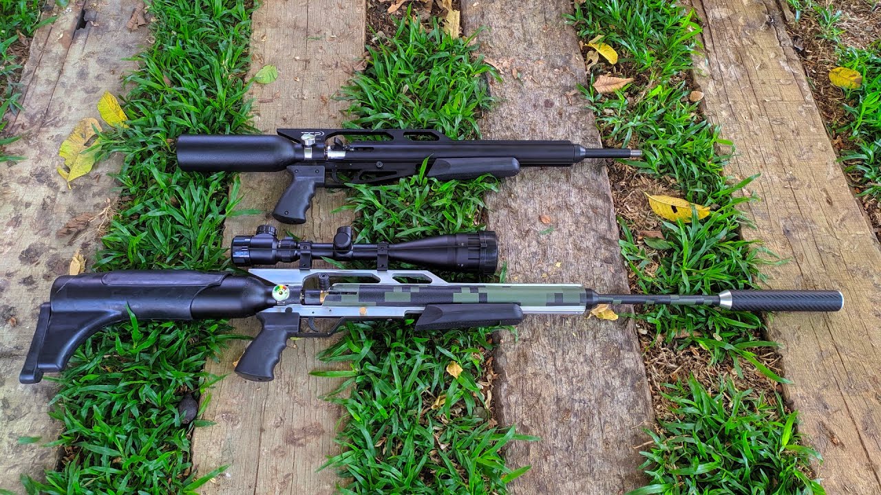 Carabina PCP custom 9mm tática Novo Modelo - YouTube