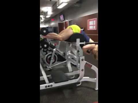 Horizontal back extension (weighted ) - YouTube