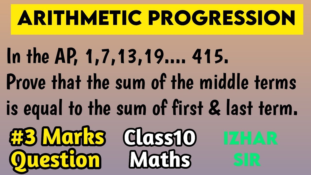 In the AP | 1,7,13,19.... 415 | Prove that the sum of the middle terms ...