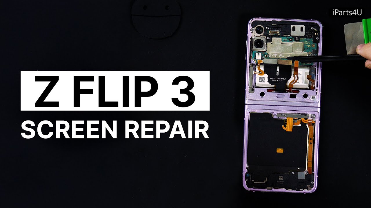 How To Replace a Z Flip 3 Screen - YouTube