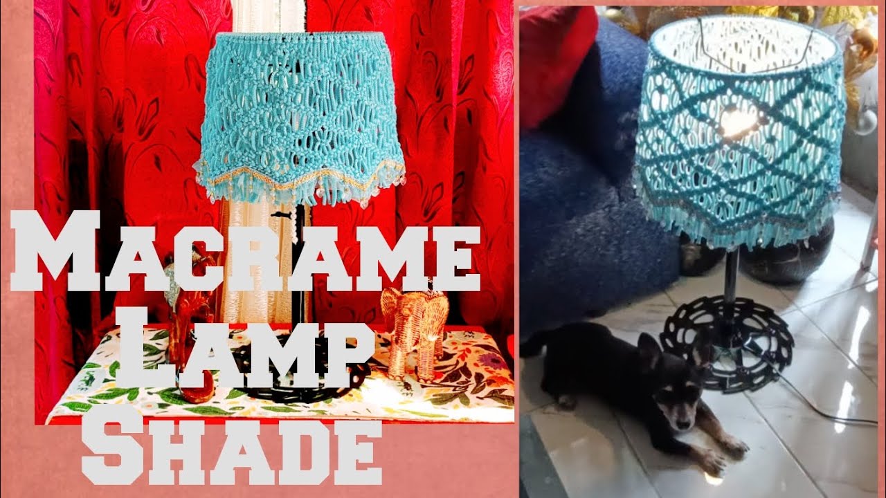Transforming Recycled Steel into a Gorgeous Macrame Lamp Shade - YouTube