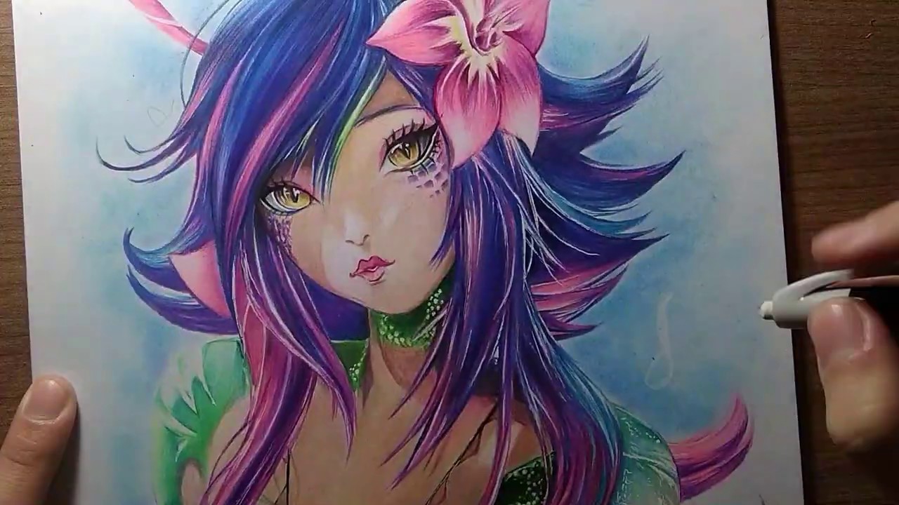 SPEED DRAWING - Neeko (League of Legends) - YouTube