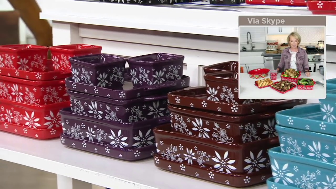 Temp-tations 6-Piece Classic Bakeware Set on QVC - YouTube