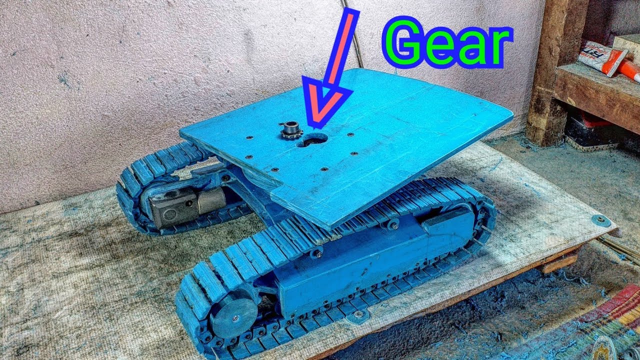 HOW TO MAKE Gear Swing RC Excavator made of PVC by hand ( Part 8) - YouTube