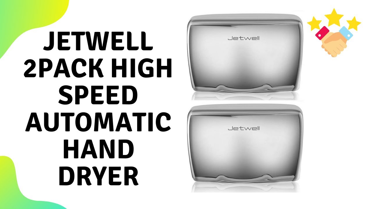 JETWELL 2Pack High Speed Commercial Automatic Hand Dryer - Heavy Duty ...