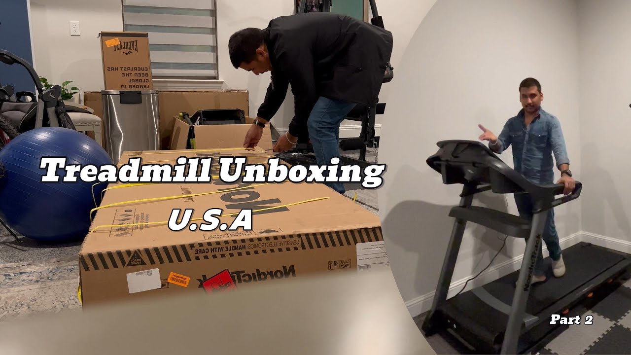 Treadmill Unboxing and Assembly | We Bought Our First *Crazy* Best ...