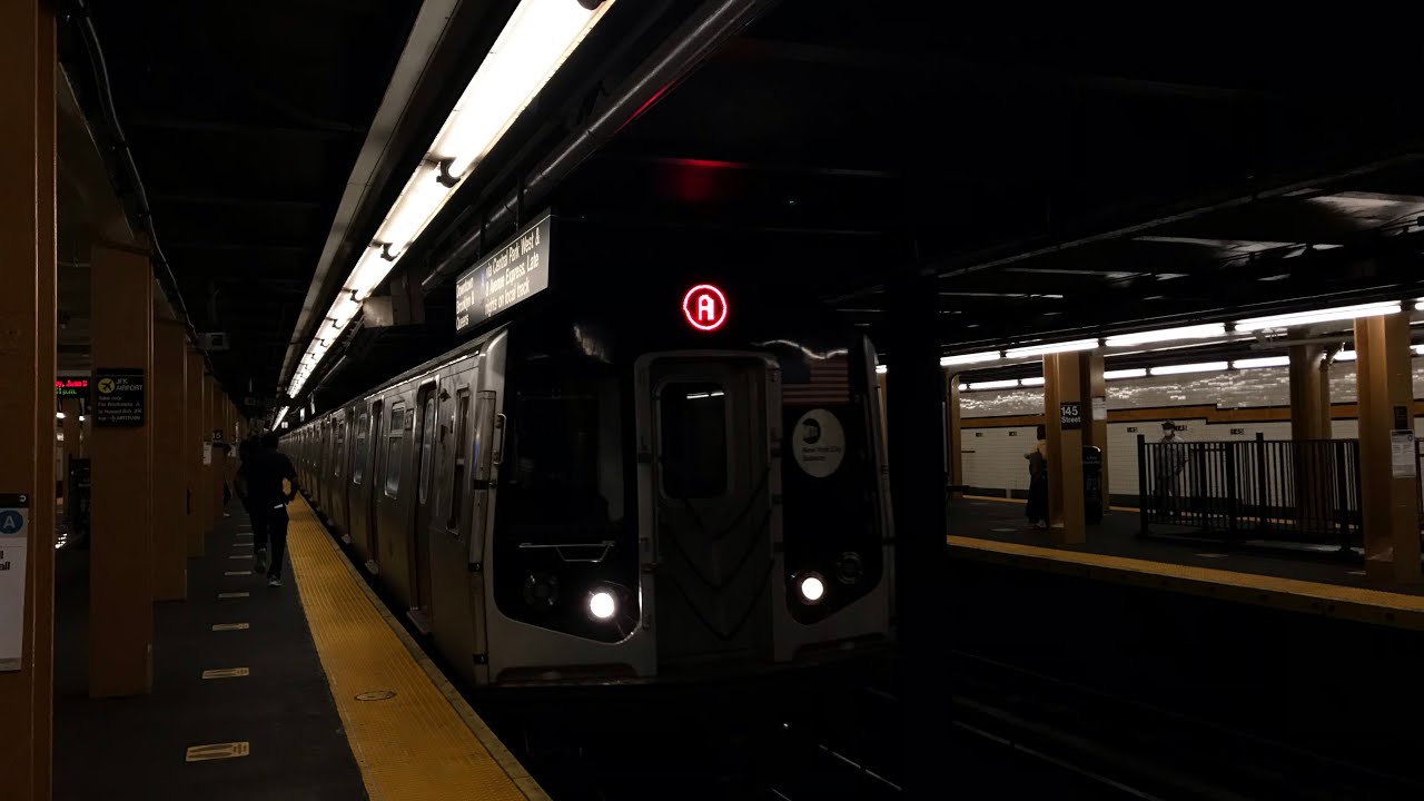 EXCLUSIVE MTA NYCT R160 Alstom and Siemens Running on the A Train - YouTube