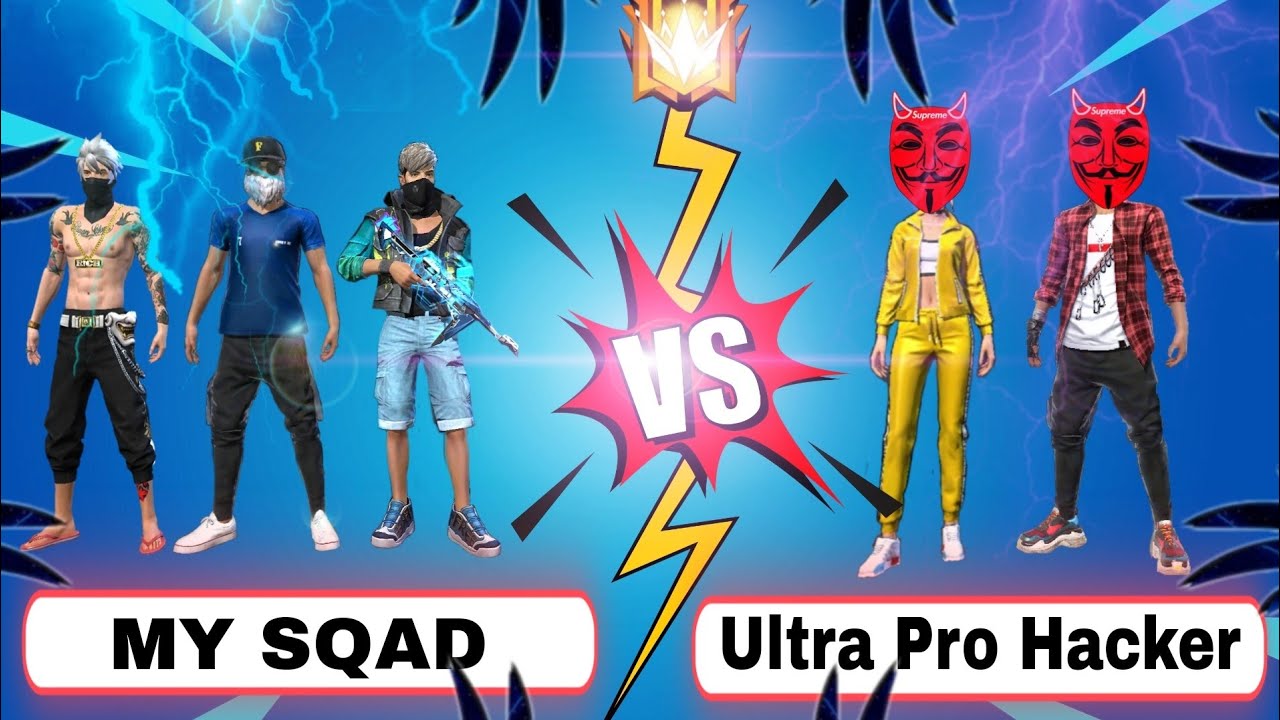 STOP HACK🔥🔥My sqad vs ultra pro duo hacker💯...made for fun...garena ...