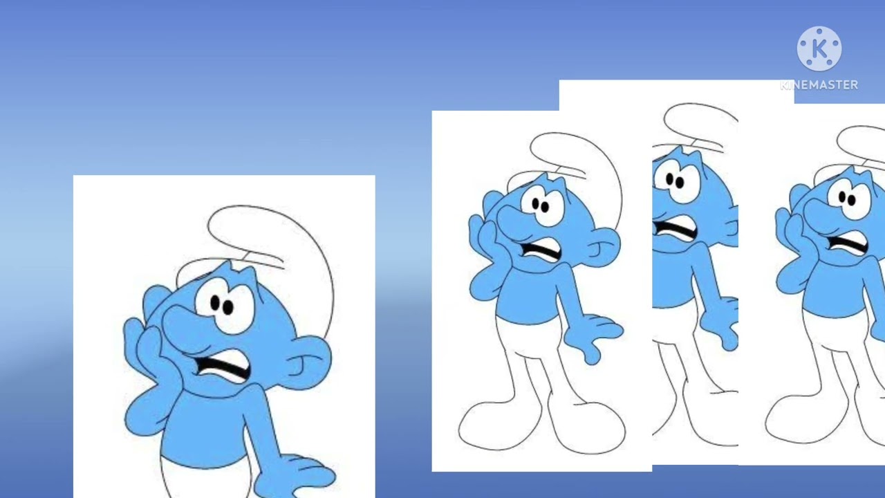 Gray Smurf Causes A Smurf Stampede - YouTube