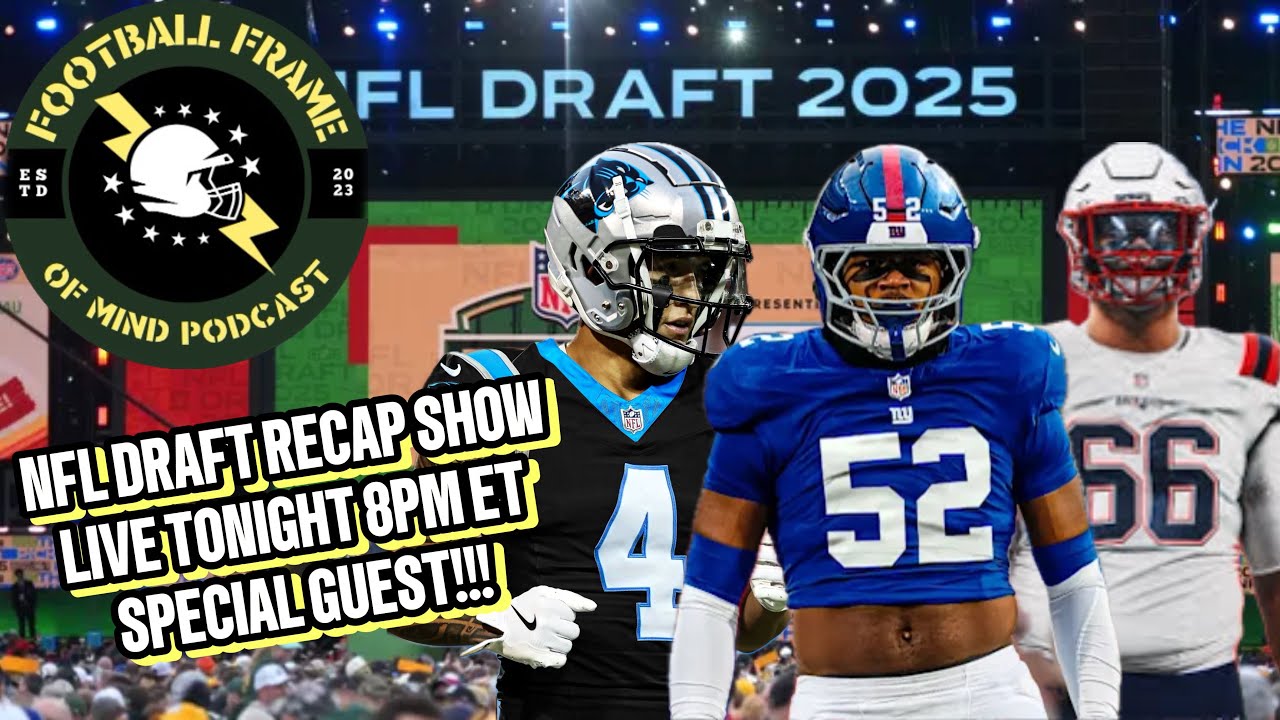NFL Draft Recap Show live tonight at 8pm ET - YouTube