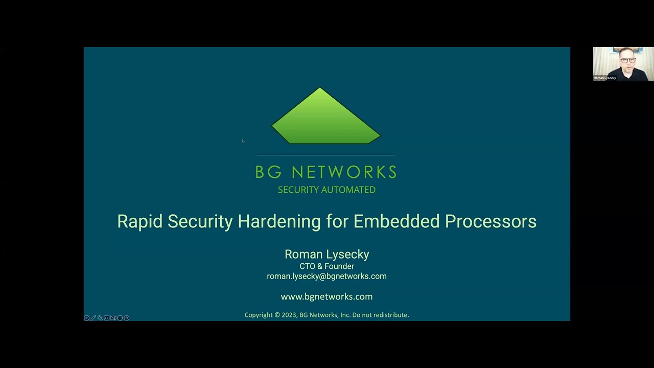 BG Networks: Rapid Security Hardening for Embedded Processors Using ...