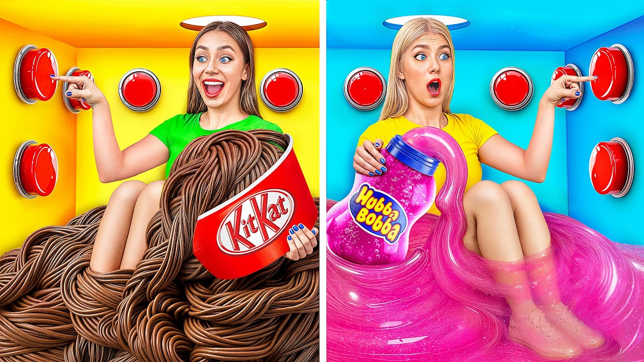 1000 Mystery Buttons Challenge Only 1 Lets You Escape |Funny Situations and Fails Multi DO ...