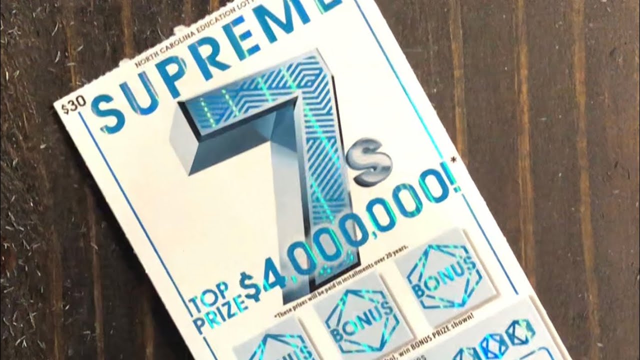 NEW $30 NC Scratch Ticket! SUPREME 7! Can we win on just 2 tickets ...