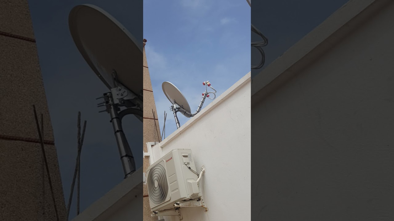 installation parabole collectif pour 8 chambres - YouTube