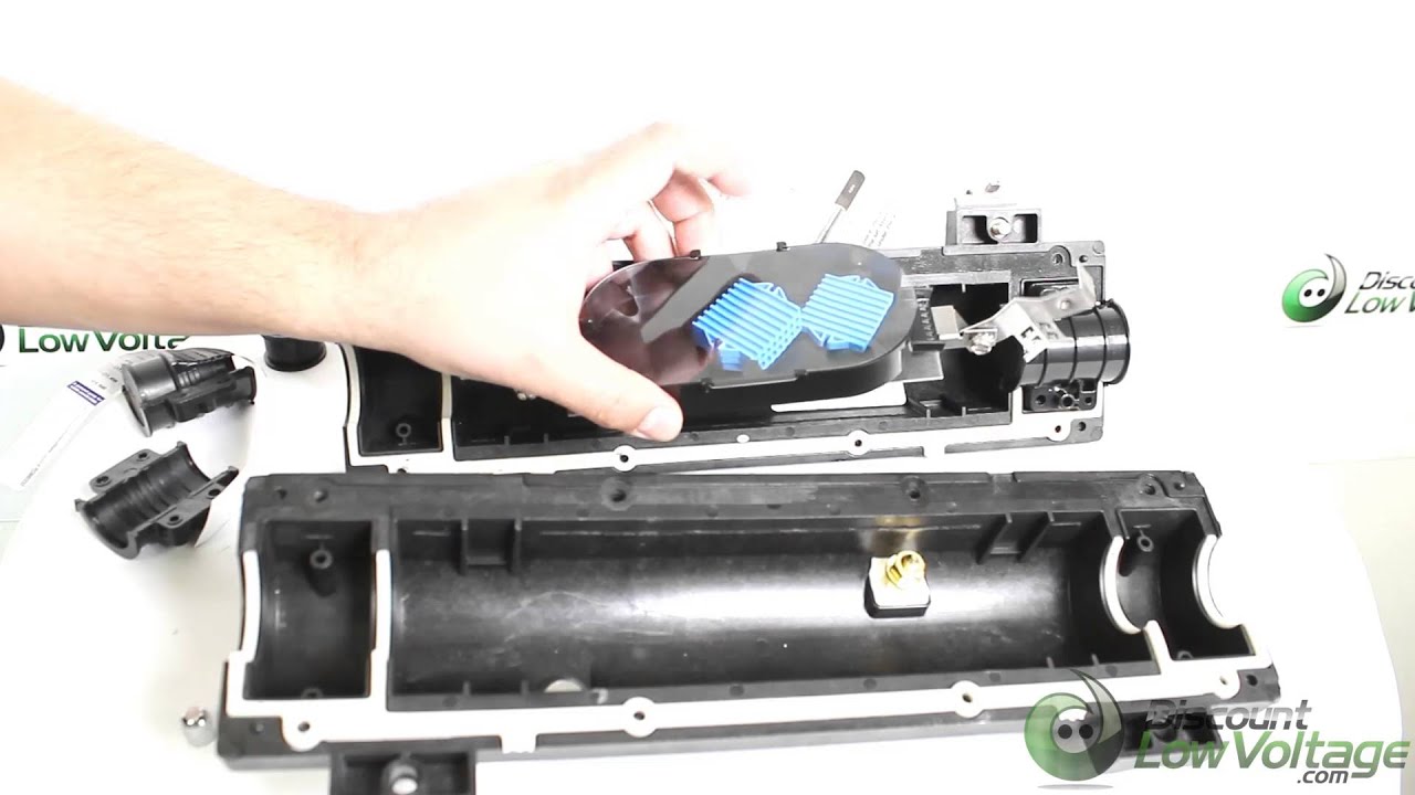 AFL LG-55 Sealed Fiber Optic Fusion Splice Enclosure - YouTube