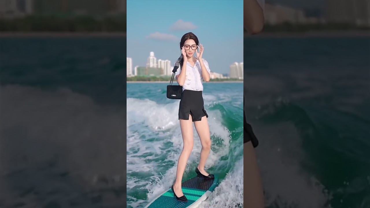 Surfing video attracts millions of views on Tiktok #shorts ️2 - YouTube