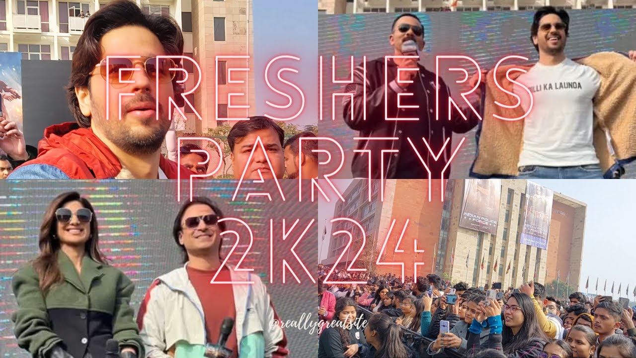 Freshers party 2k24 & Star cast in galgotias university - YouTube