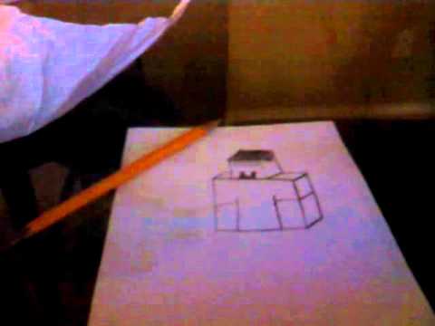 how to draw herobrine - YouTube